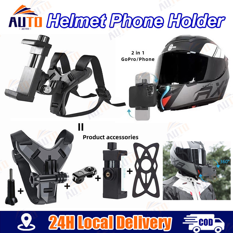 COD Helmet Phone Holder Gopro Accessories Motorcycle Riding Phone ...