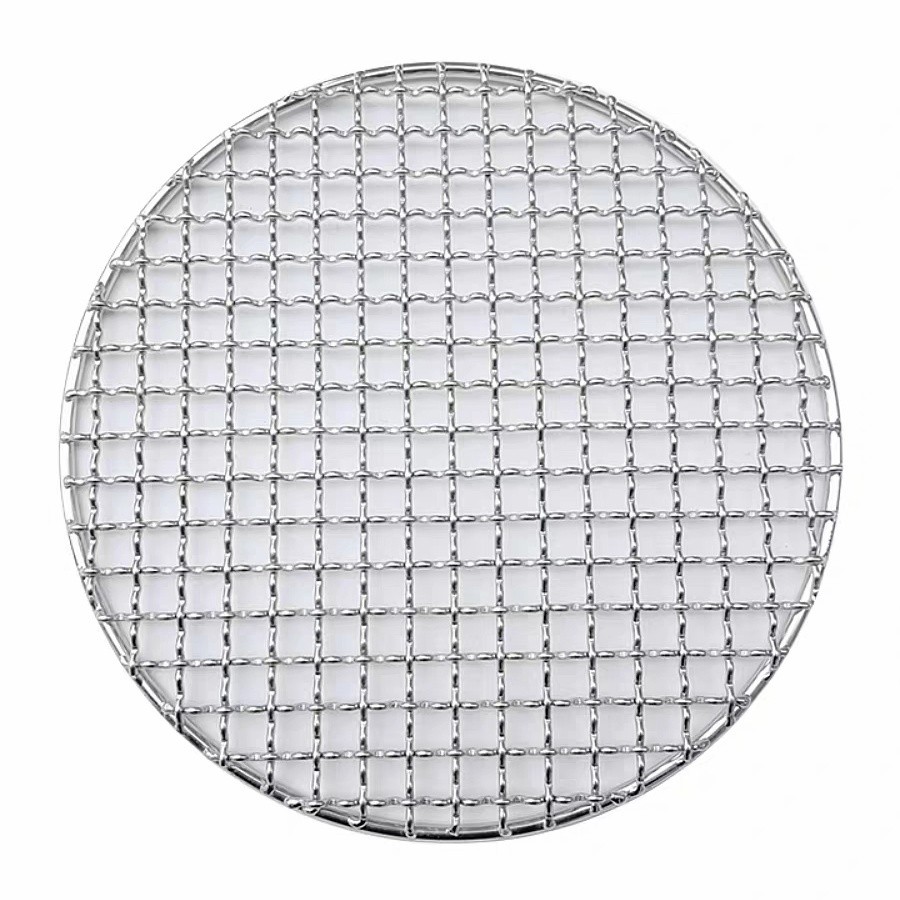 {Barbecue Mesh} Stainless Steel Round Barbecue Mesh Extra Thick Extra ...