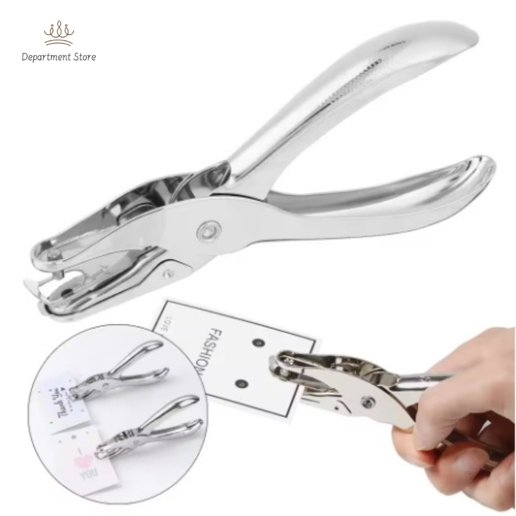 Single Handheld Circle Shaped Hole Puncher 5 Sheet Capacity 1/4 Inch of ...