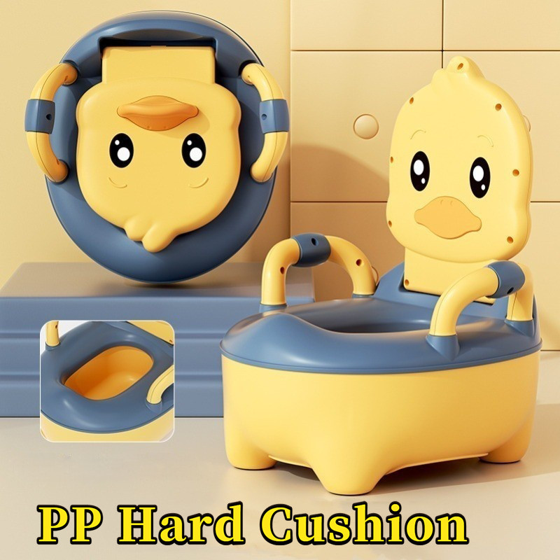 Portable Potty Trainer For Baby/Kids With Backrest and Anti-slip PVC ...