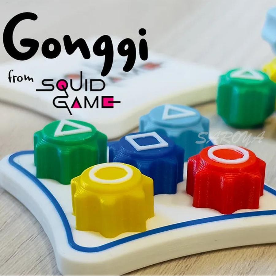 3D Printed Gonggi Game Set | Traditional Korean Jacks with Case | Squid ...