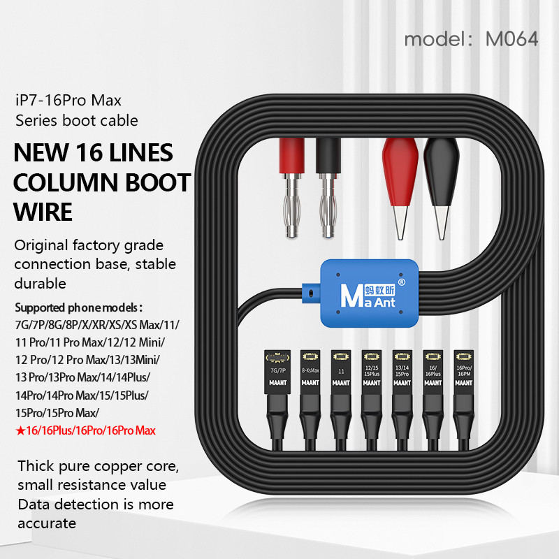 MaAnt M064 Power Boot Cadble Battery-free FPC Test Cable For iPhone 7 ...