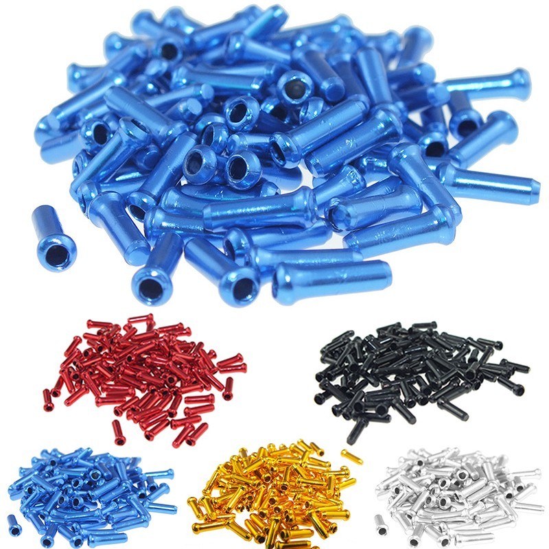 Fashionstyle 100Pcs Shift Cable Tips Brake Gear Cable Line End Cap ...