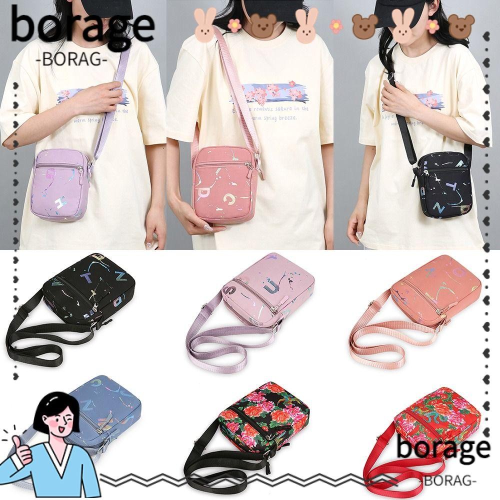 BORAGE Phone Bag, Large Capacity Cloth Crossbody Bag, Casual Waterproof ...