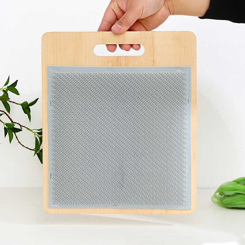1 Set Wool Felting Blending Board Kit - Wooden Fiber Carding Board with ...