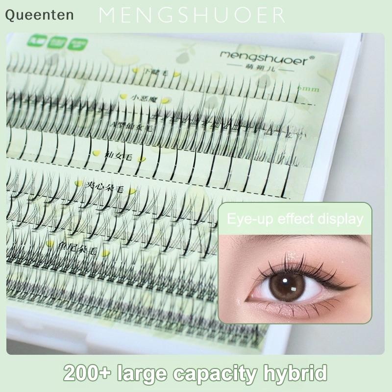 Queenten 8 Rows Diy Lash Extension Kit Lash Clusters Individual Cluster ...