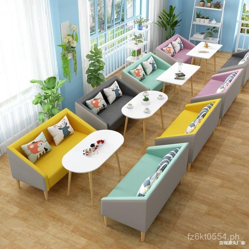 Reception Desk Meeting Room Rest Area Casual Simple Booth Milk Tea Shop ...