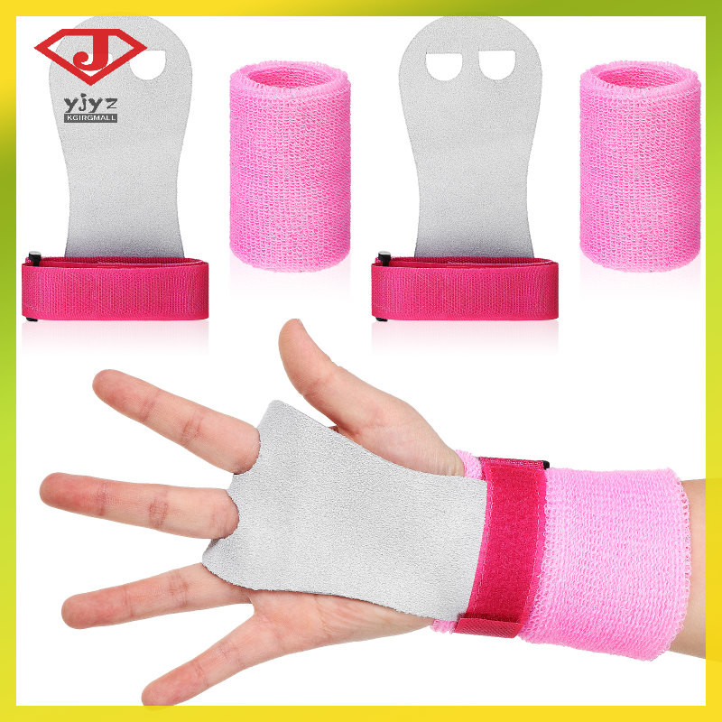 4 Pcs Gymnastics Grips and Wristbands Bar Grips Palm Protection and ...