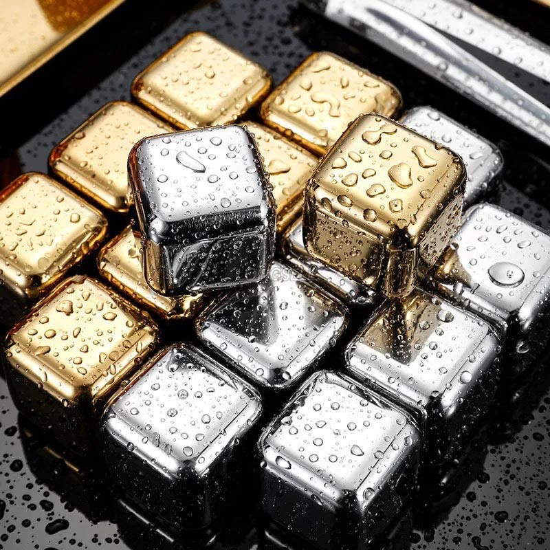 Reusable Stainless Steel Ice Cubes Quick-frozen Metal Ice Pellets Food ...