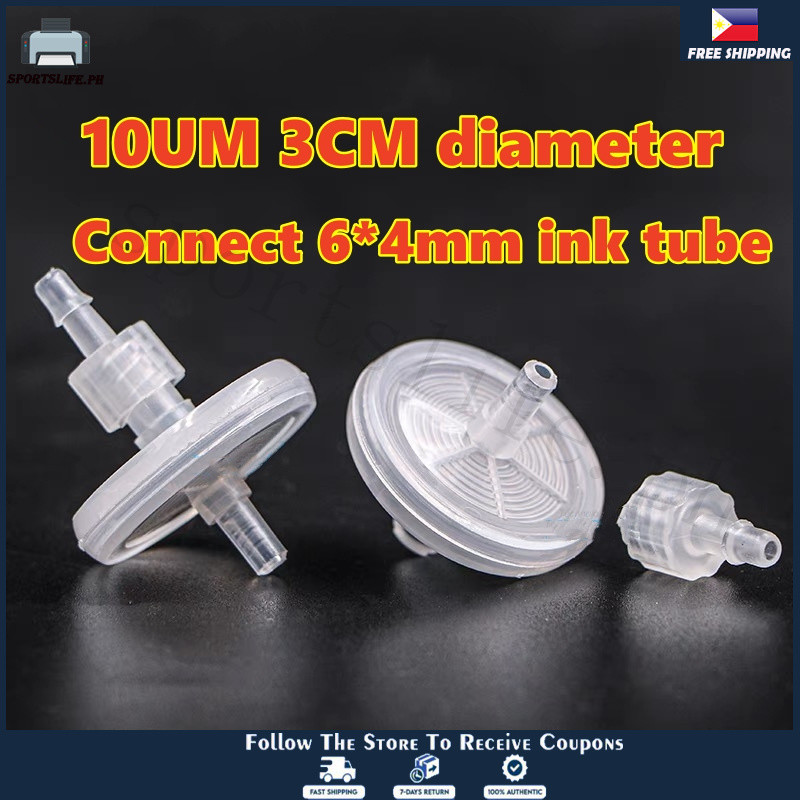 1PCS 10UM 3CM diameter air filter Straight Socket Air Disc Filter For ...