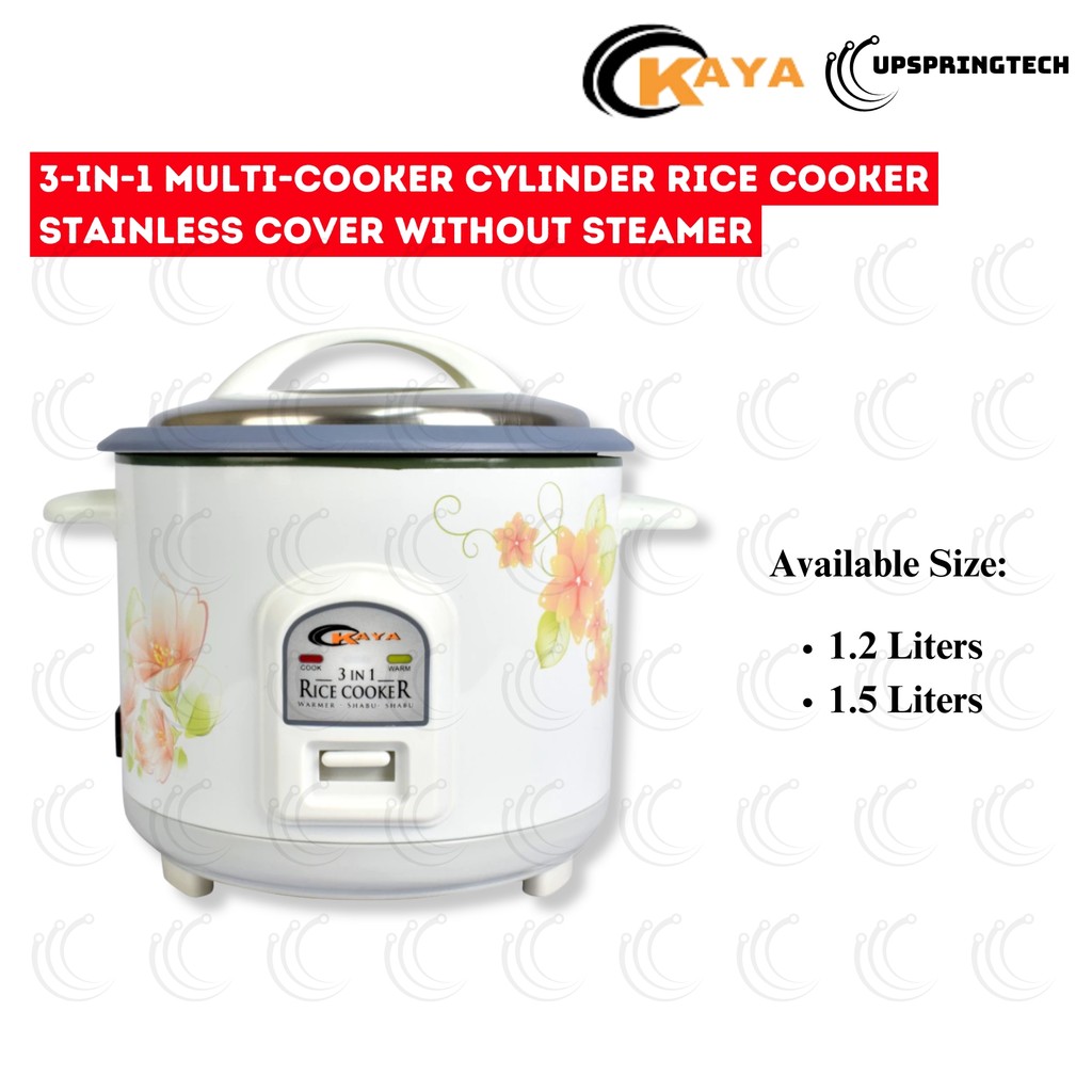 Kaya 3-in-1 Multi-Cooker Cylinder Rice Cooker Stainless Cover without ...