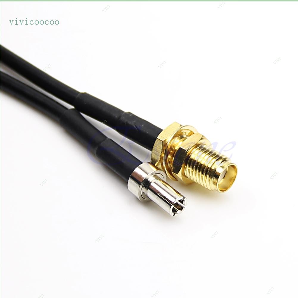 VIVI SMA Female Jack to TS9 Straight Male Plug Antenna Router Extension Cable for External ...
