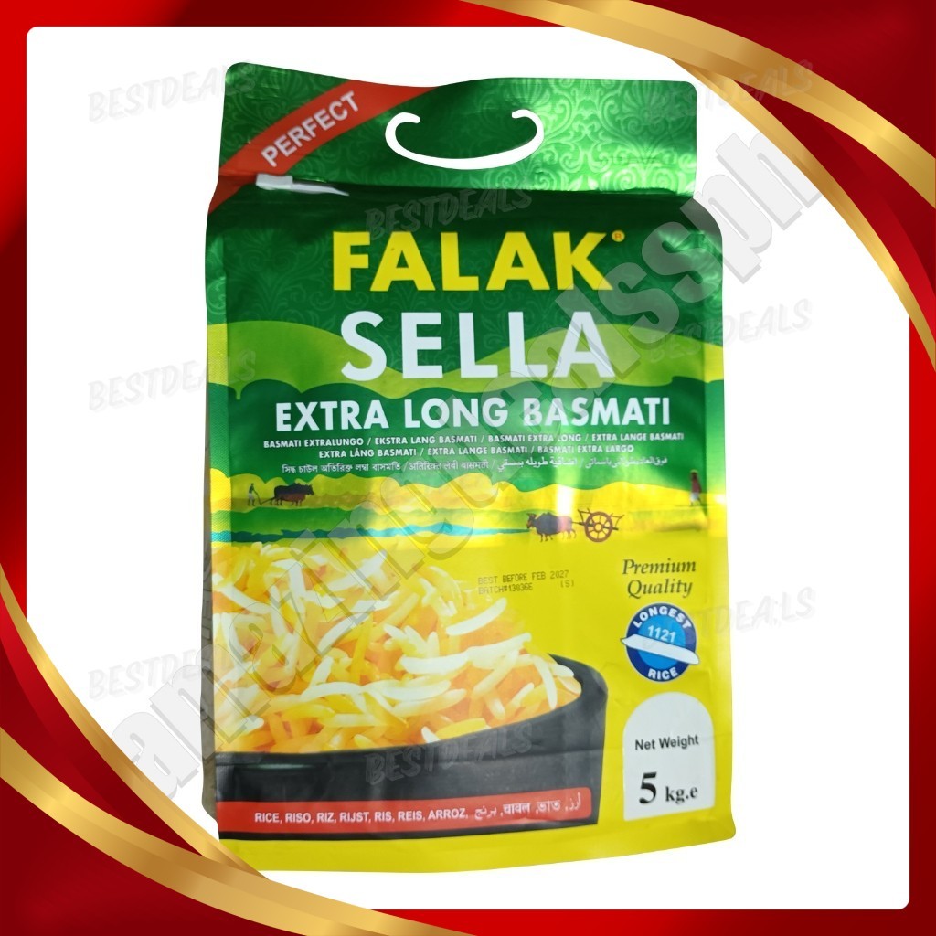 Falak Sella Extra Long Basmati 5kg (Rice Pang Biryani) (COD) | Shopee ...