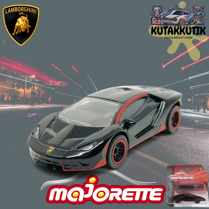 HITAM MERAH Majorette Sports Sedan Racing Car Lamborghini Centenario ...