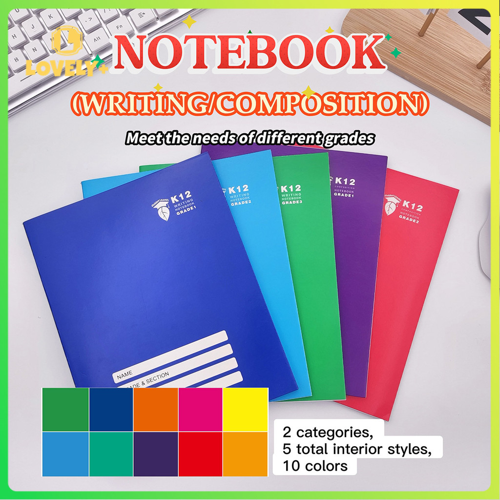 10PCS k12 notebook for grade 1-3 Composition writing Notebooks school ...
