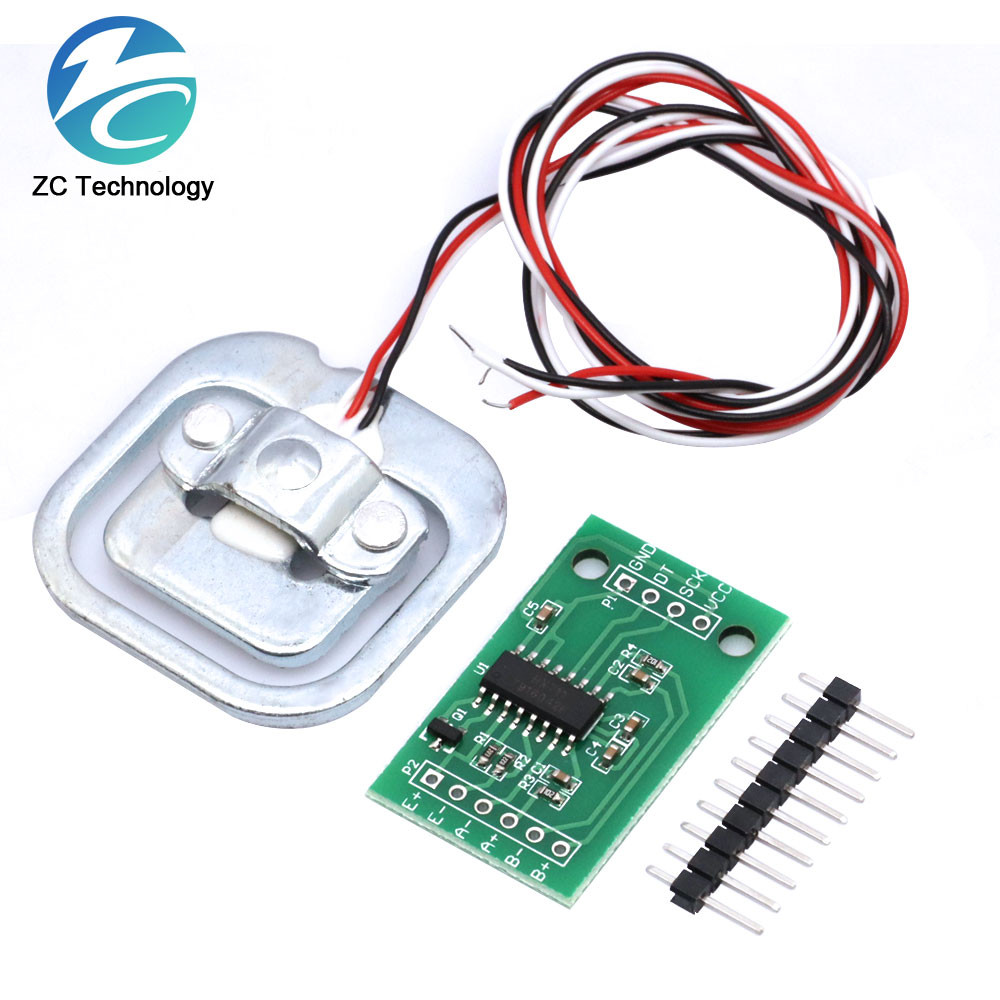 4PCS Human Scale Load Cell Weight Sensors + HX711 AD Module Weight Sensor Electronic Scale ...