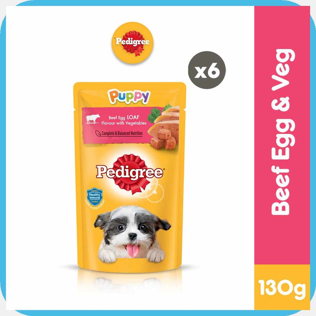 PEDIGREE|cj,Dog&sQ}Food#M]Wet.R^Puppy/y^Beef/B^Egg/o^Loaf/l^Flavor with ...