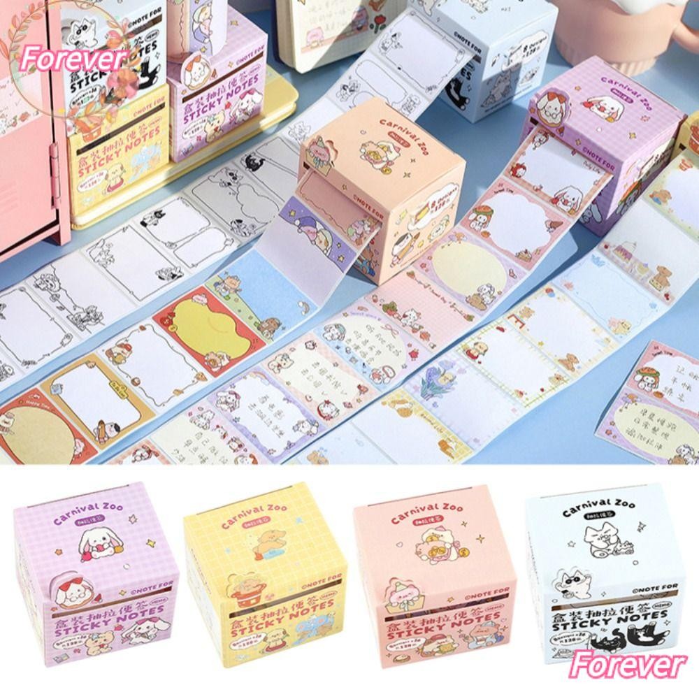 FOREVER 128 Sheets Carnival Zoo Sticky Tabs, Aesthetic Stationery Back ...