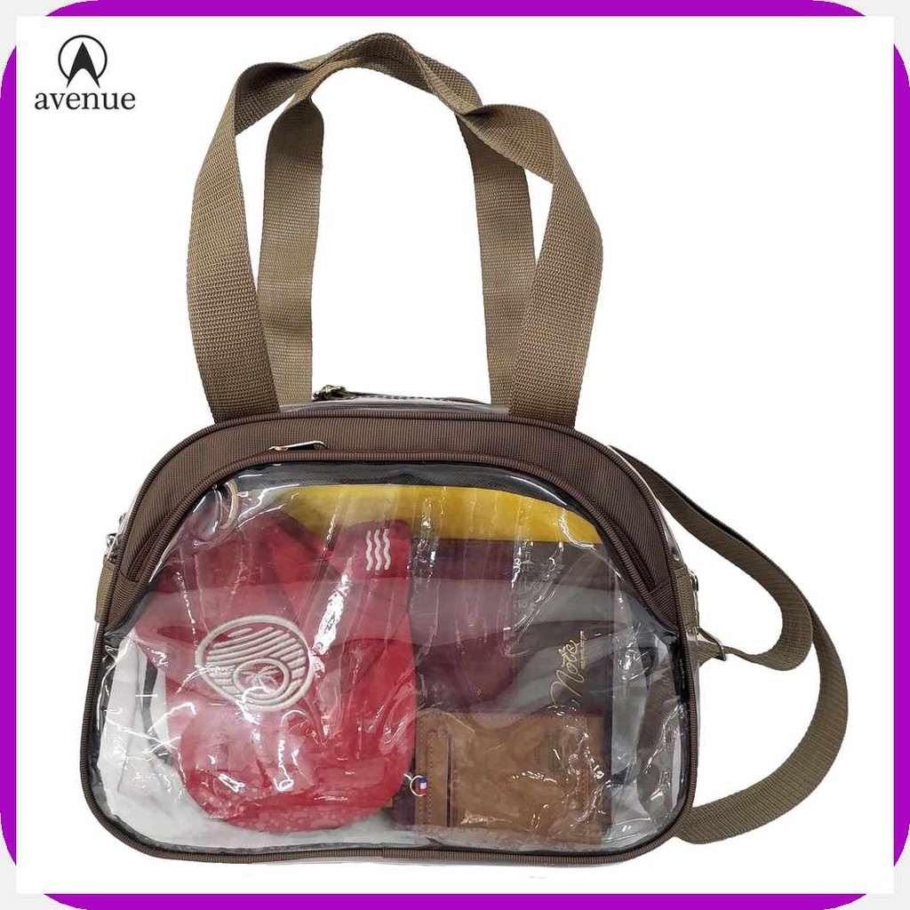 Avenue/BQ'o*Transparent,UPVCGClearsLadiestCarryjShoulderQTBag #348 ...