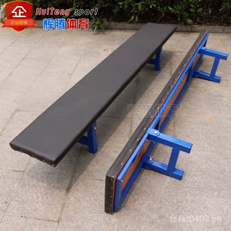 Gymnastics Bench Iron Feet Folding Stool Solid Wood Balance Stool/Venue ...