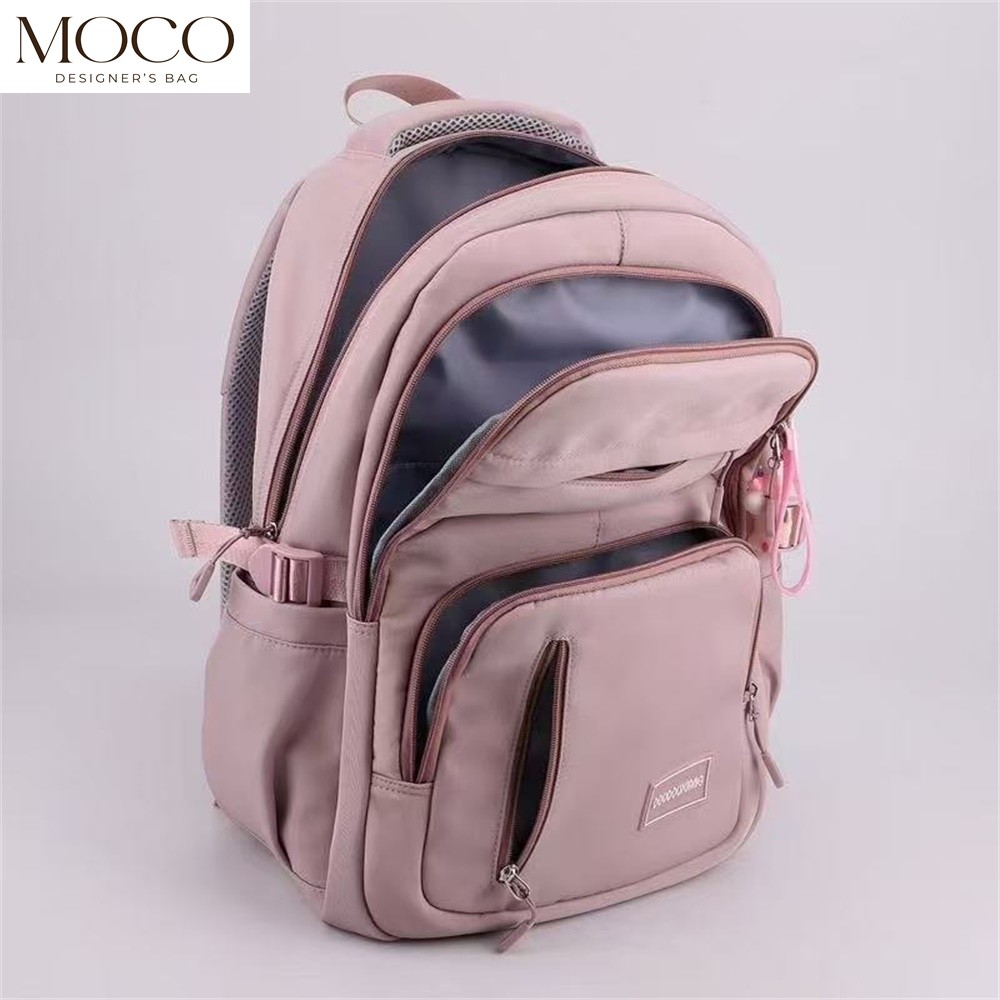 MOCO Pure Color School Bag For Women Fashion Large Capacity Waterproof ...