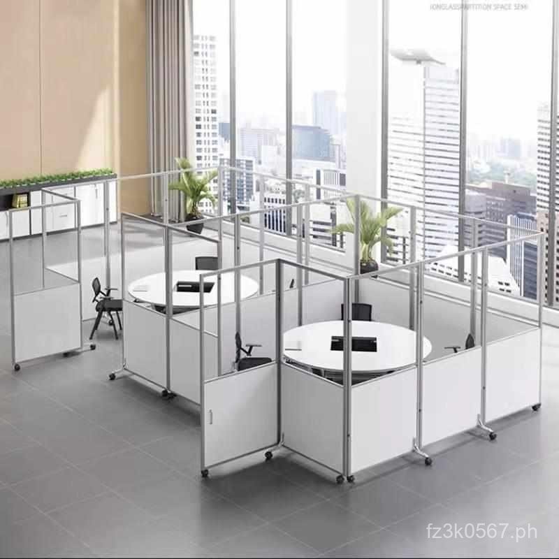 Foldable Partition Screen Fence Warehouse Office Mobile Transparent ...