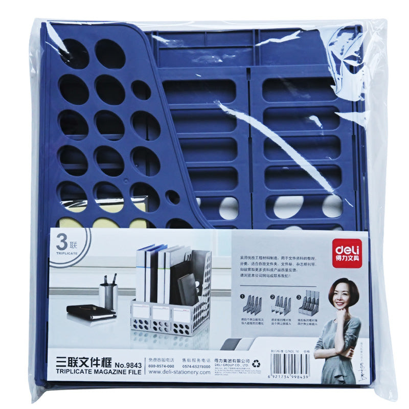 Deli Plastic Magazine File 3 Division | Shopee Philippines