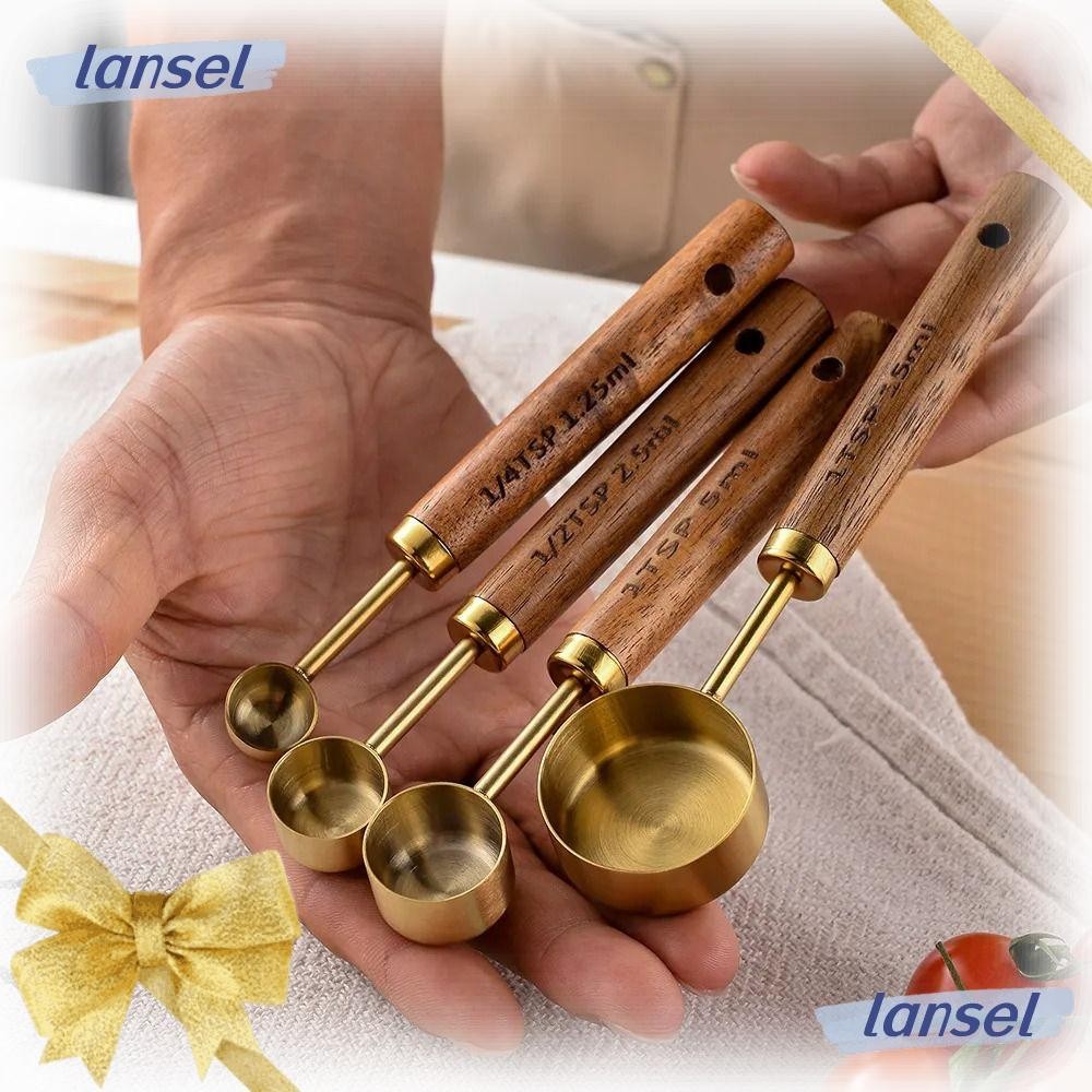 LANSEL Measuring Cups Spoons, Stainless Steel Bartending Scale Baking ...