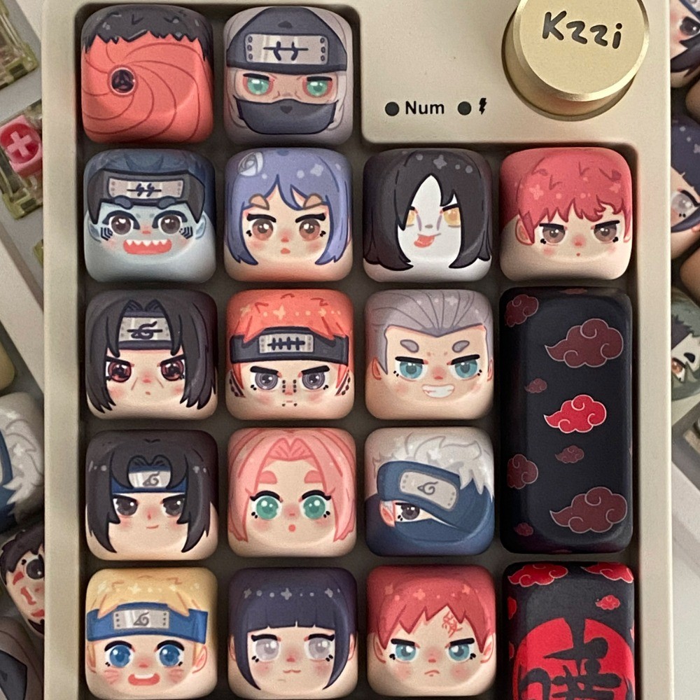 NARUTO Keycaps MOA Profile PBT Five-sided Dye Sublimation Kakashi ...