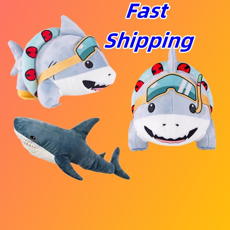 PLUS Jeff The Land Shark Plush Toy Cute Shark Plushies Stuffed Soft ...