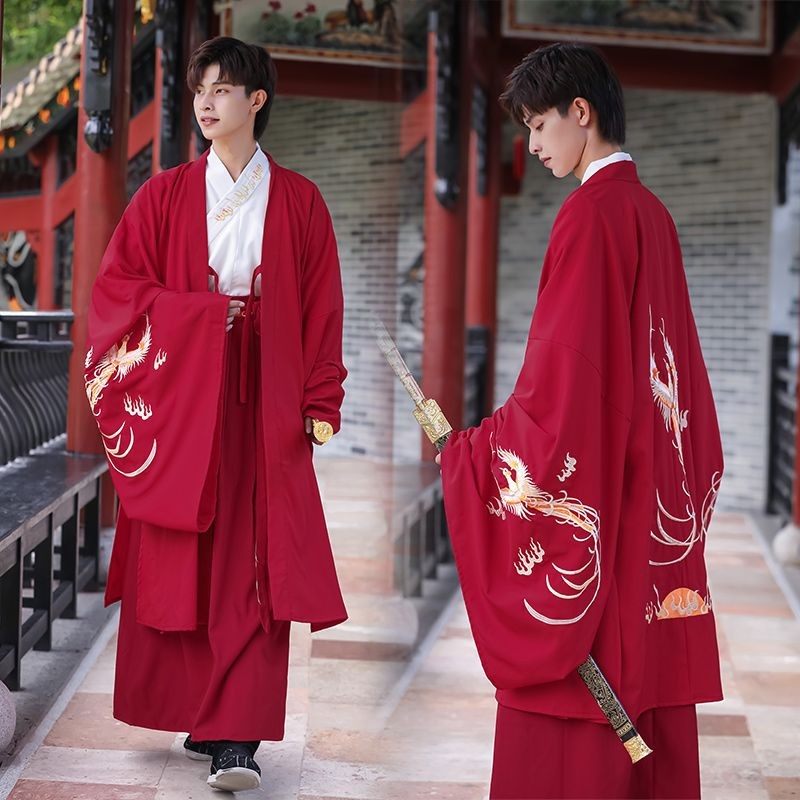 Dragon Phoenix Traditional Hanfu Men's Suit Fairy Elegant Wedding Dress ...