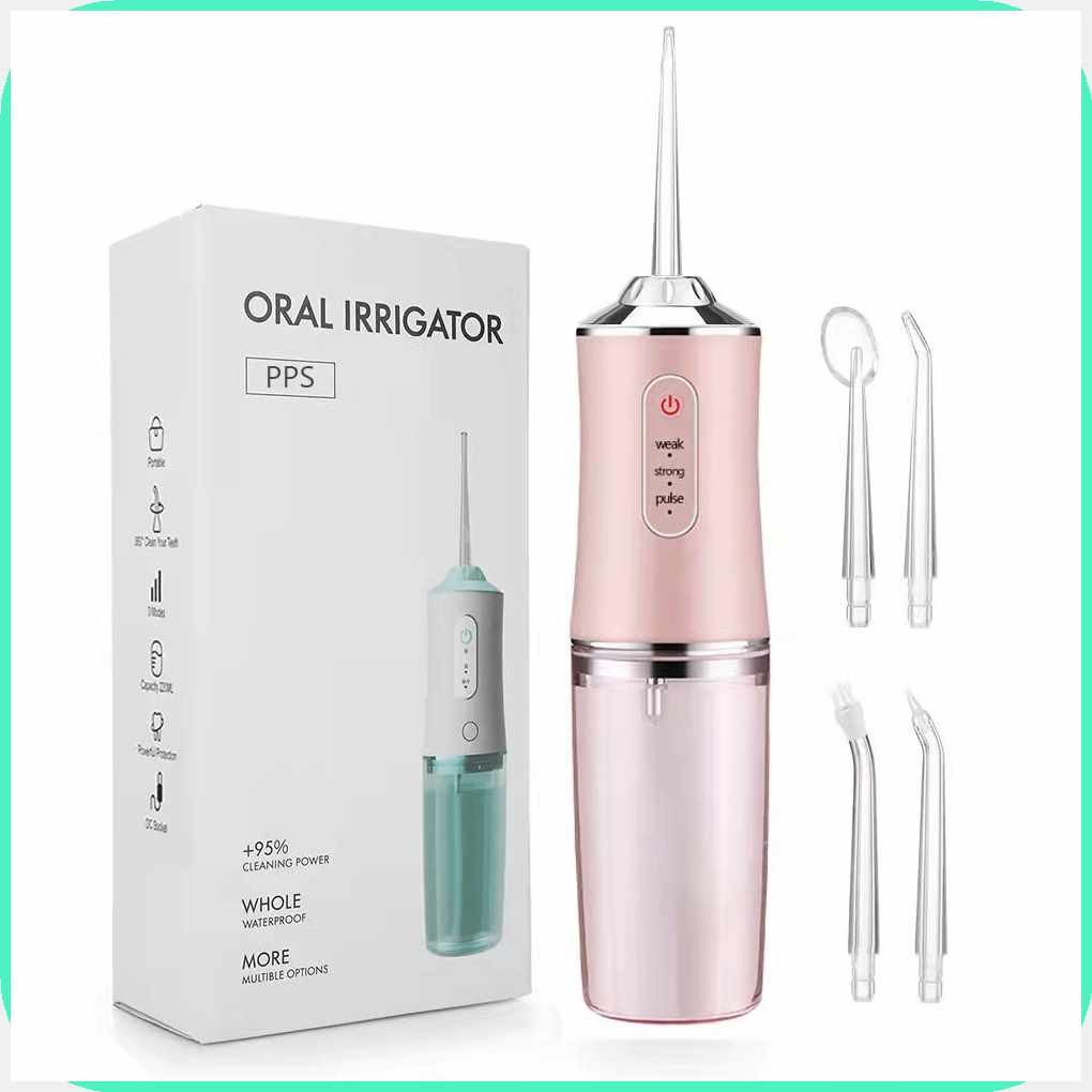 Oral*TI+care-C^Water@YL+Flosser El+EQ+qU+Nh+CJ+4 Heads 220ML Oral ...