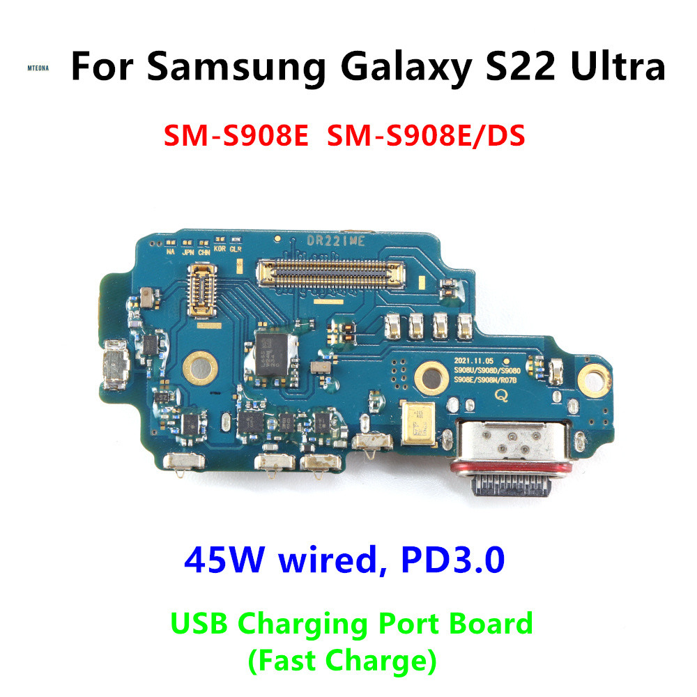 For Samsung Galaxy S22 Ultra 5G SM-S908E S908E/DS USB Charge Port Jack ...