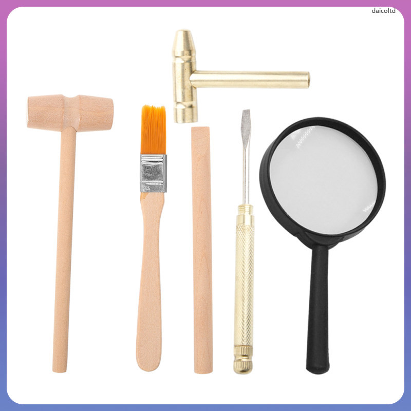 1 Set Kids Science Kit Hammer Chisel Brush Set Dinosaur Digging Tool ...