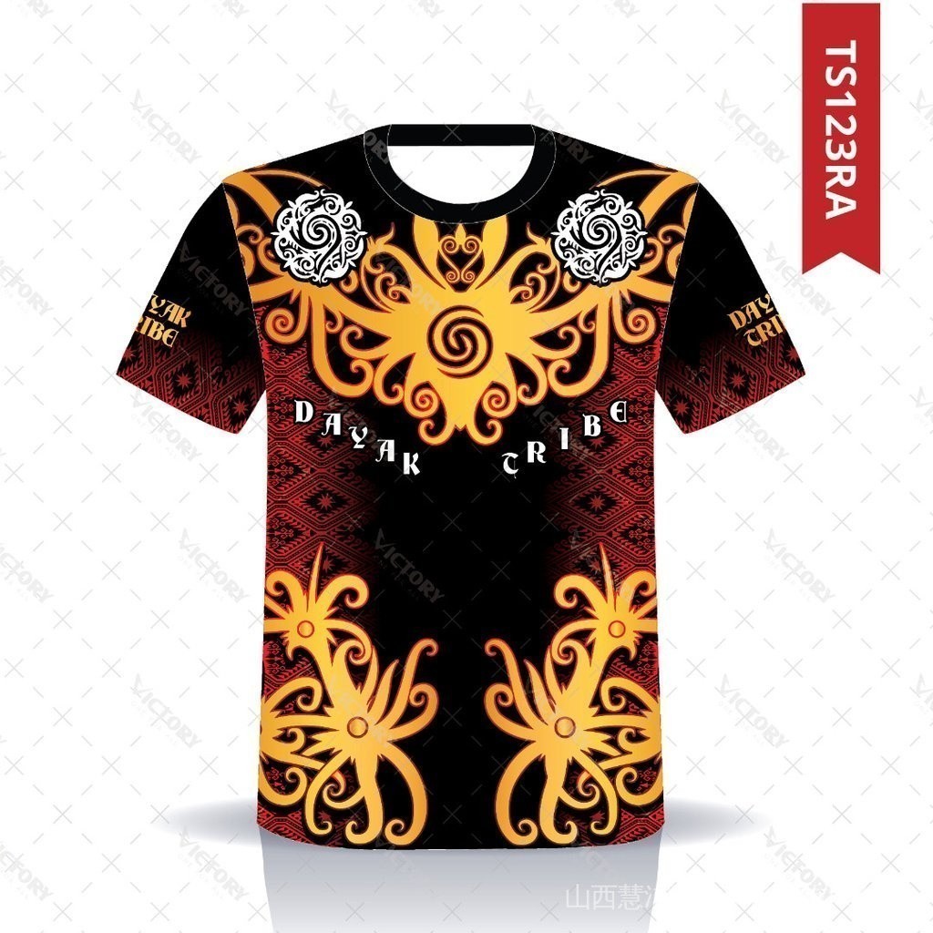 Men T-shirt Batik Design Jersey Material Baju T-shirt Lelaki Jersey ...