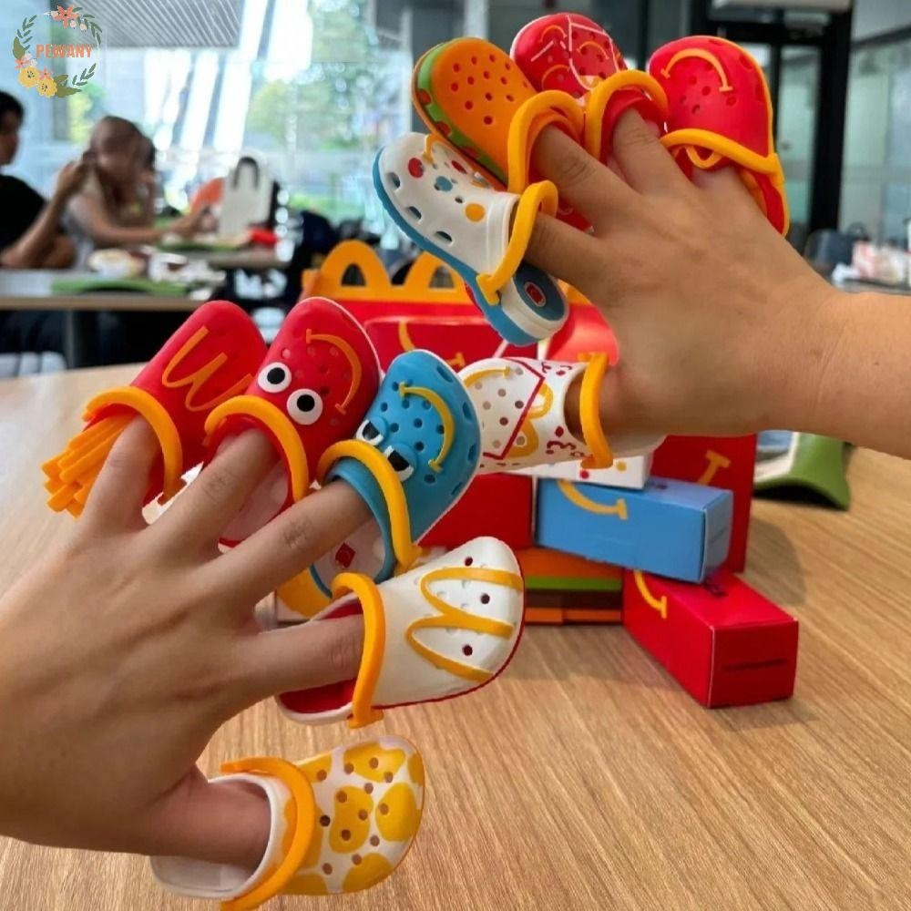 PEWANYZZ McDonald's Mini Slipper Keychain, Kawaii Cute Happy Meal Toys ...