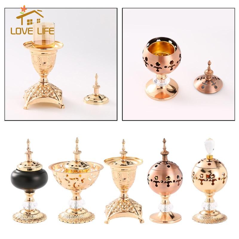 [Whfashion] And Hollow Design Censer Holder with Lid for Tea House ...