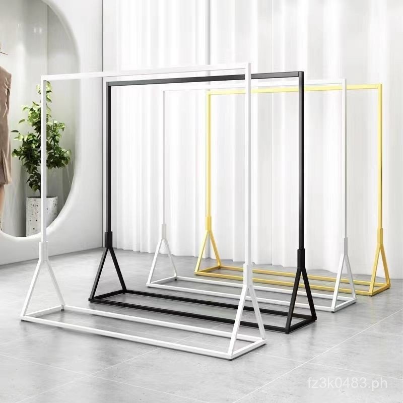 Clothes Rack Iron Art Mall Display Rack Clothing Store Floor-standing ...