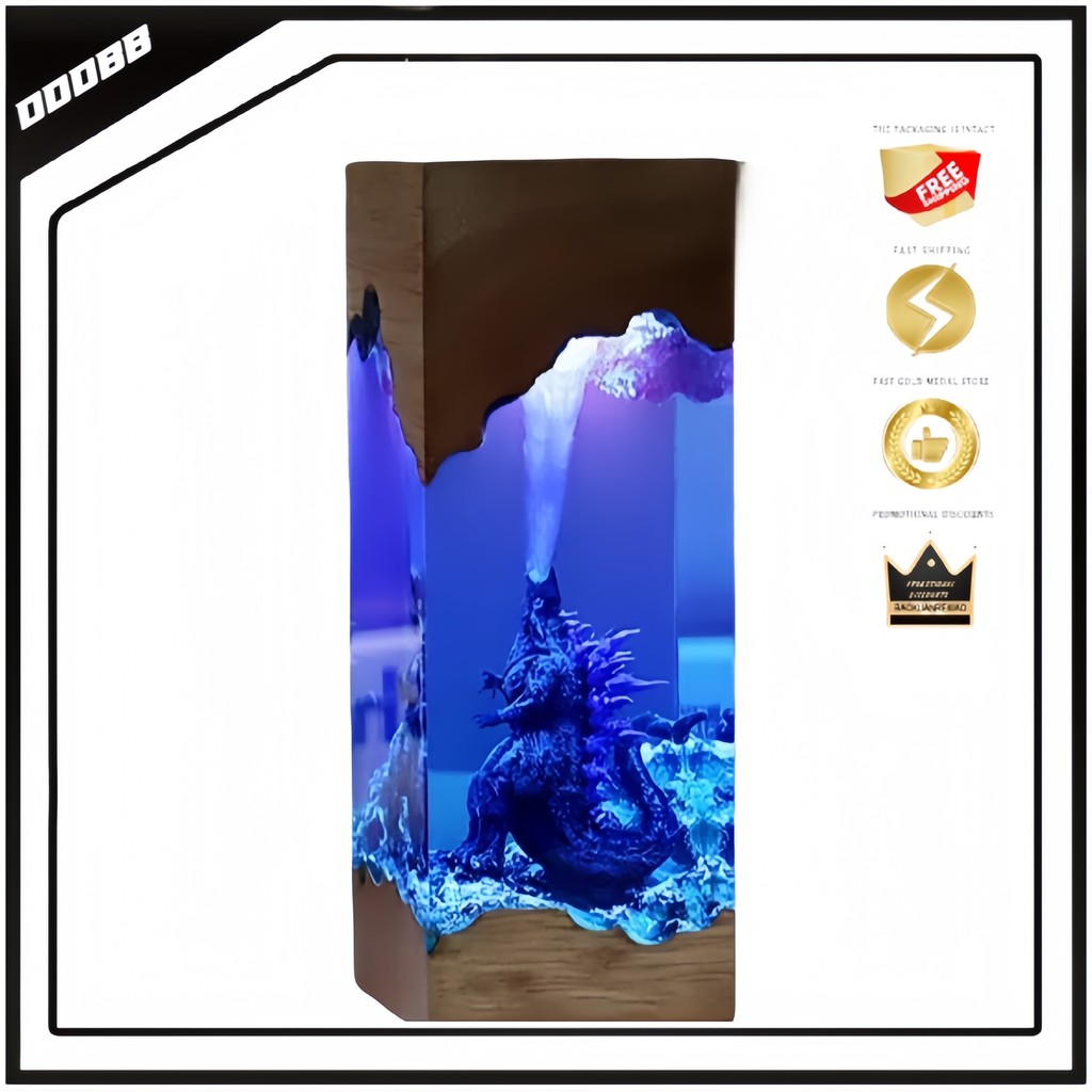 Godzilla Table Lamp Decorations, Desktop Decorations, Holiday ...