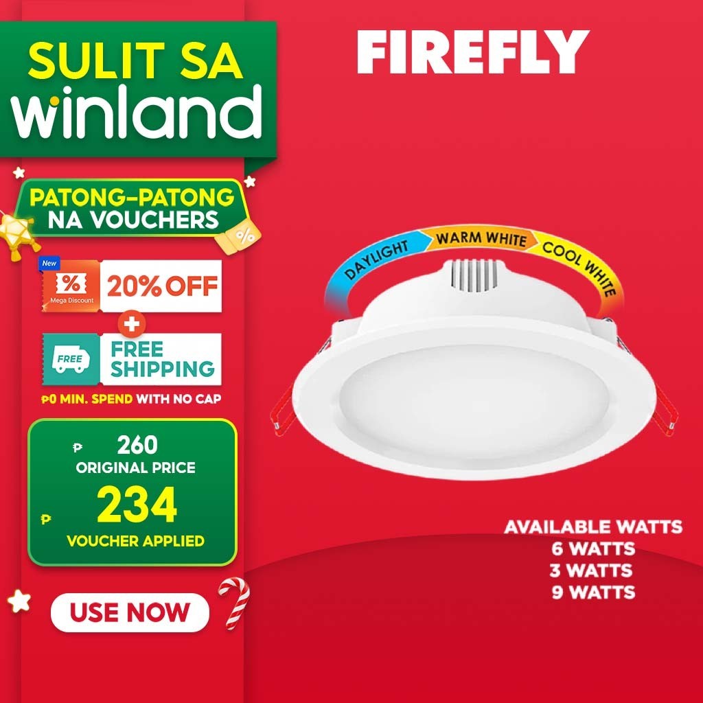 Firefly by Winland Basic Series Functional LED Downlights 3-Color ...