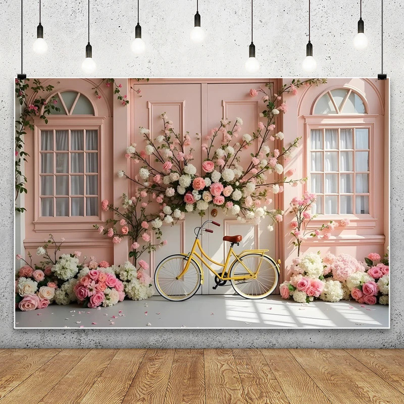 Flower House Photography Backdrops Girls Wedding Party Photocall ...