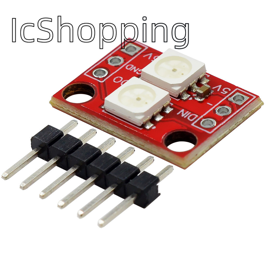 2-bit WS2812 5050 RGB LED Full-color lamp module SCM SMT32 ARM | Shopee ...