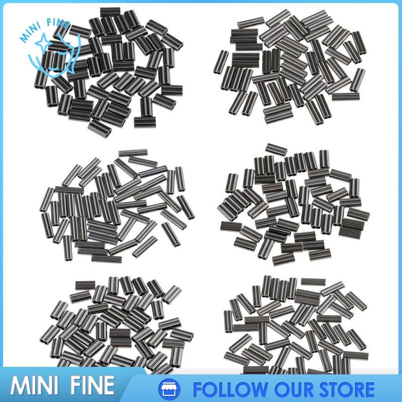 [ 50pcs/set Double Barrel Sleeves, 100% Copper, Fishing Trace Rigging ...
