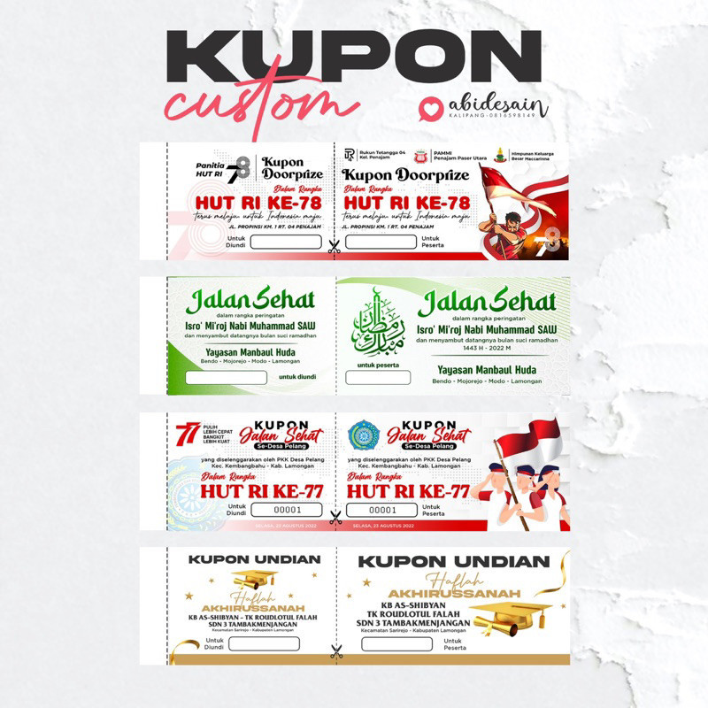 Print Custom coupons, lottery coupons, vouchers, for all kinds of ...