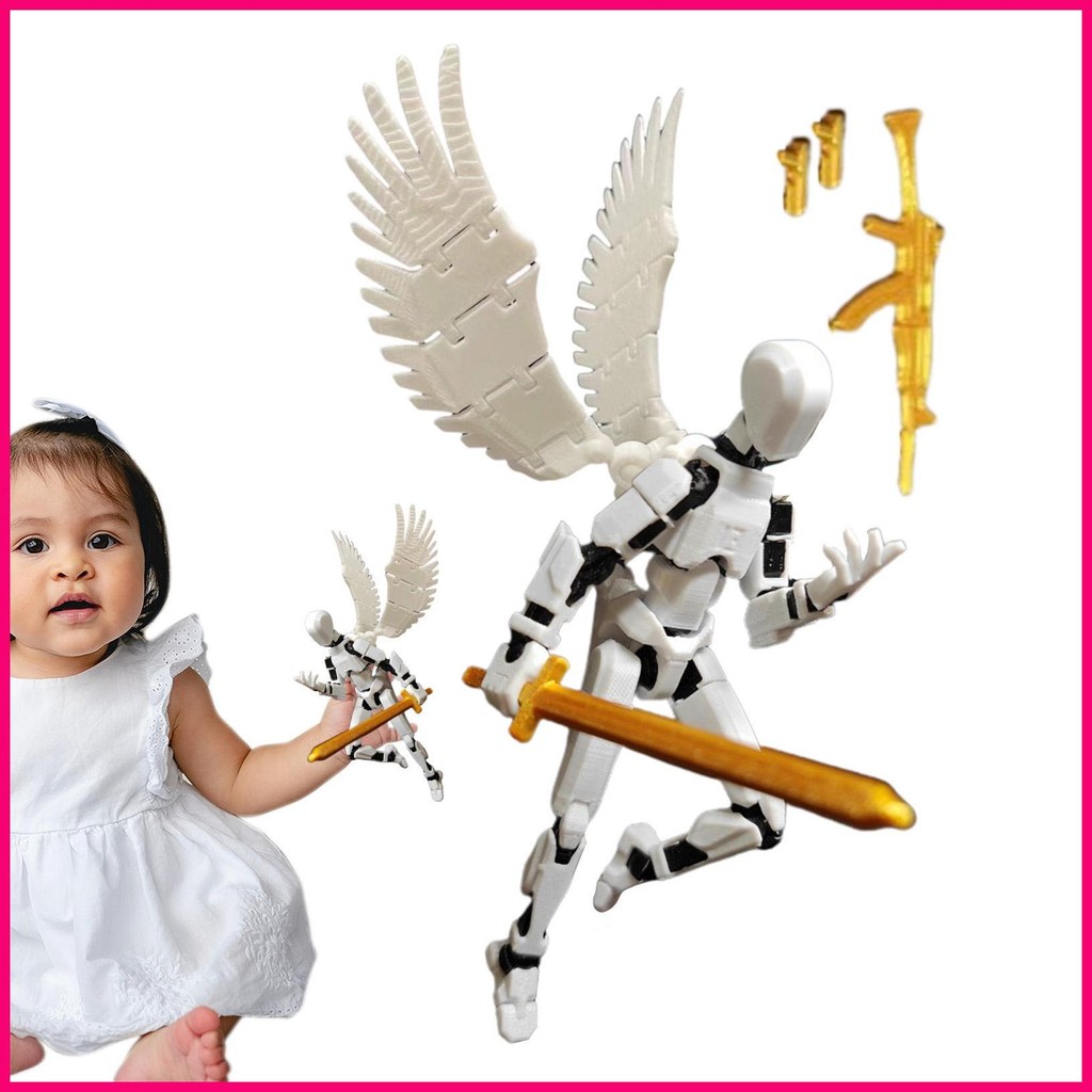 Action Figures Joint Movable 3D Printed Full-Body Mechanical Moving ...