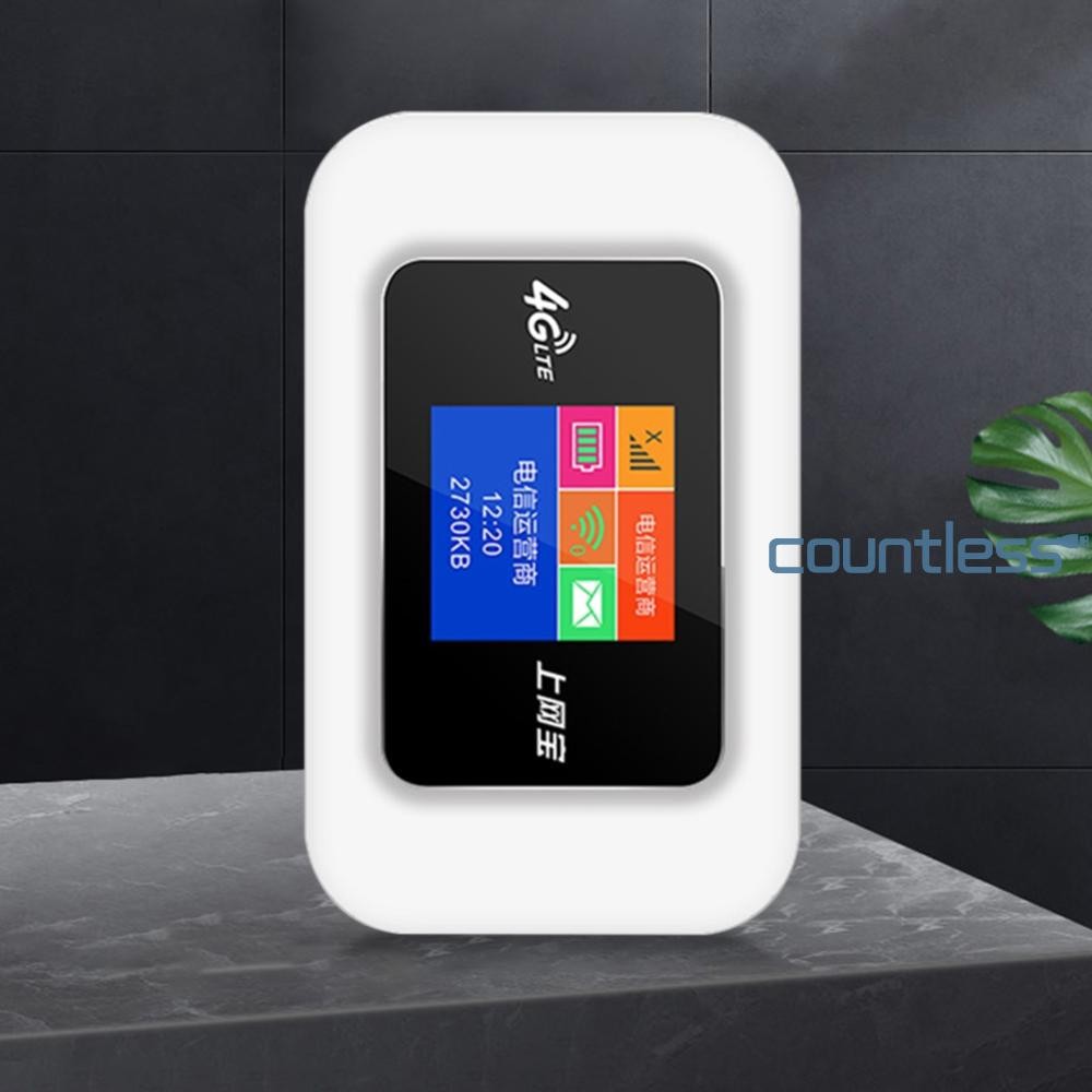 4G LTE WiFi Router LCD Indicator Display Portable WiFi Router with SIM ...