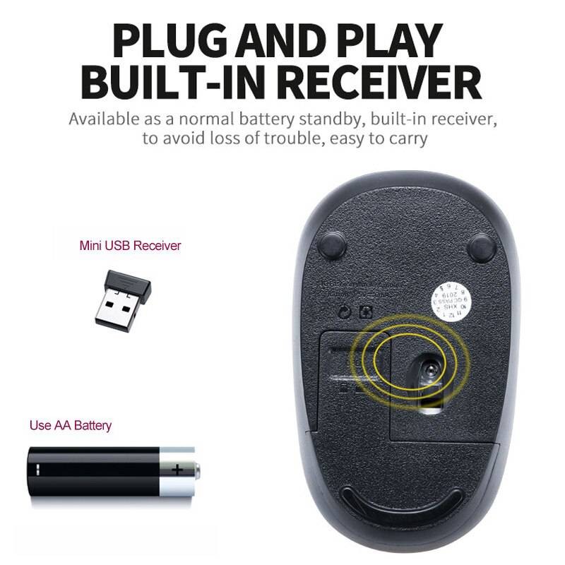 T-Wolf Q4 wireless USB mouse Portable Mini Size compact office school Long Range Wireless Mouse ...