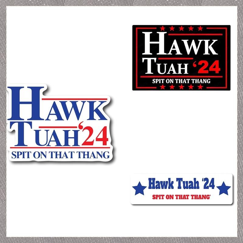 [U L Z R] Hawk Tuah Spit on That Thang, Funny Bumper Sticker, Hilarious ...