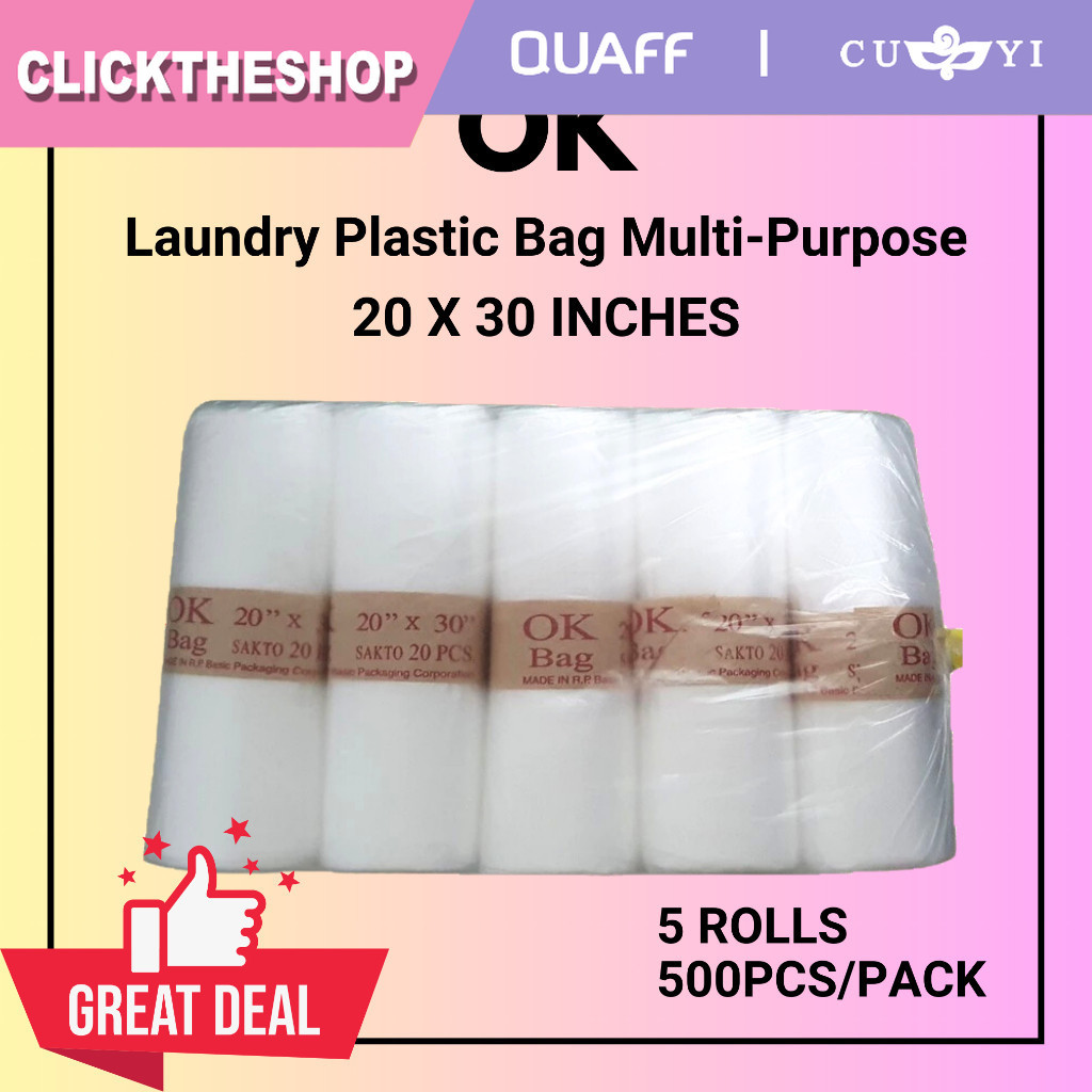 OK 16x24 | OK 20x30 Laundry Plastic Bag Multi-Purpose High Quality Bag ...