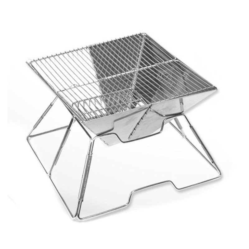 Outdoor BBQ Grill Large Thickened Stainless Steel Charcoal Grill ...